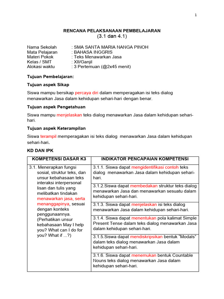 02 - Latihan Membuat RPP | PDF | Karier & Perkembangan | Seni ...