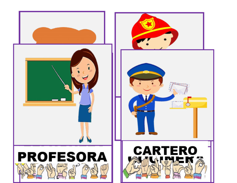 Tarjetas Profesiones u Oficios | PDF