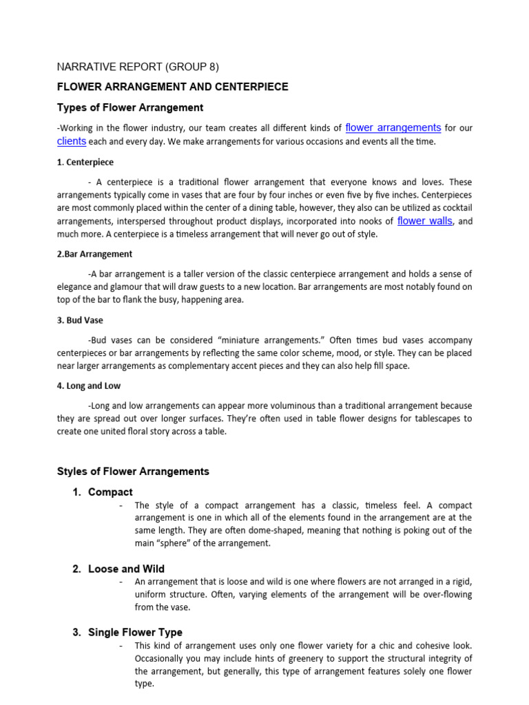 Report Compilation | PDF | Drink | Waiting Staff