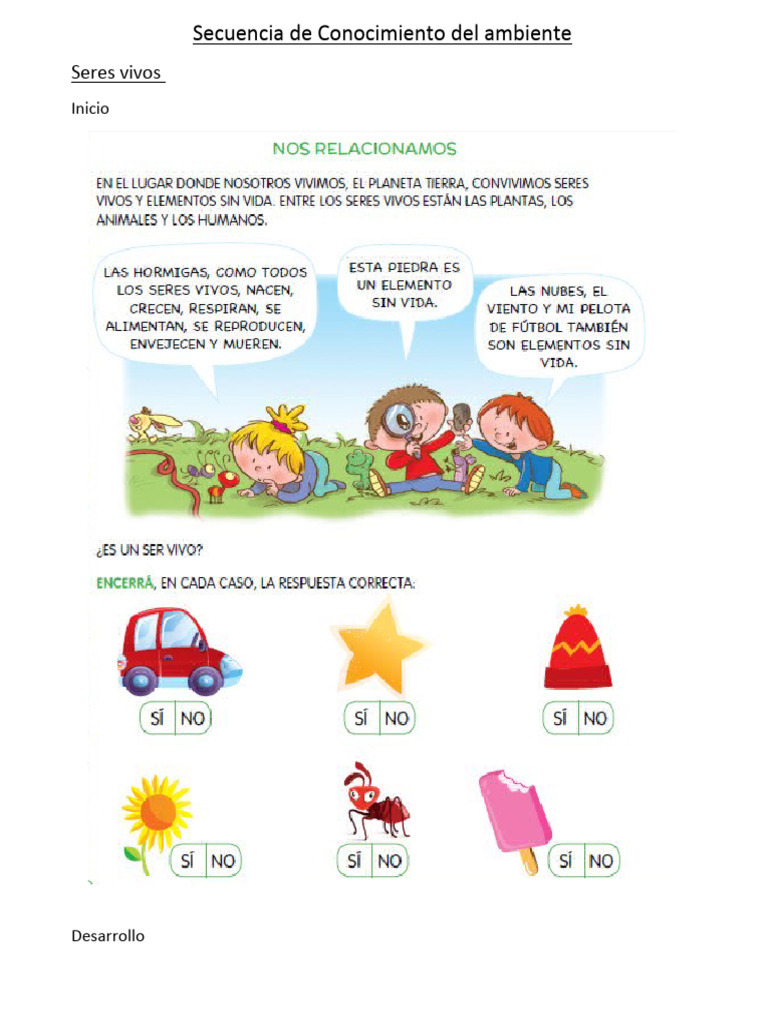 Secuencia de Conocimiento Del Ambiente 2 Grado | PDF | Bienestar