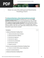 Fox Farm Nutrient Feeding Schedule | PDF