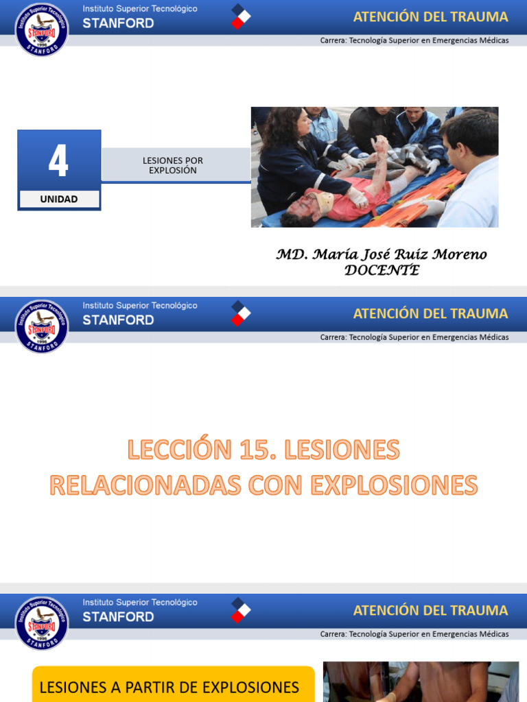 Lesiones por Explosión y Trauma Médico | PDF | Olas | Onda de choque