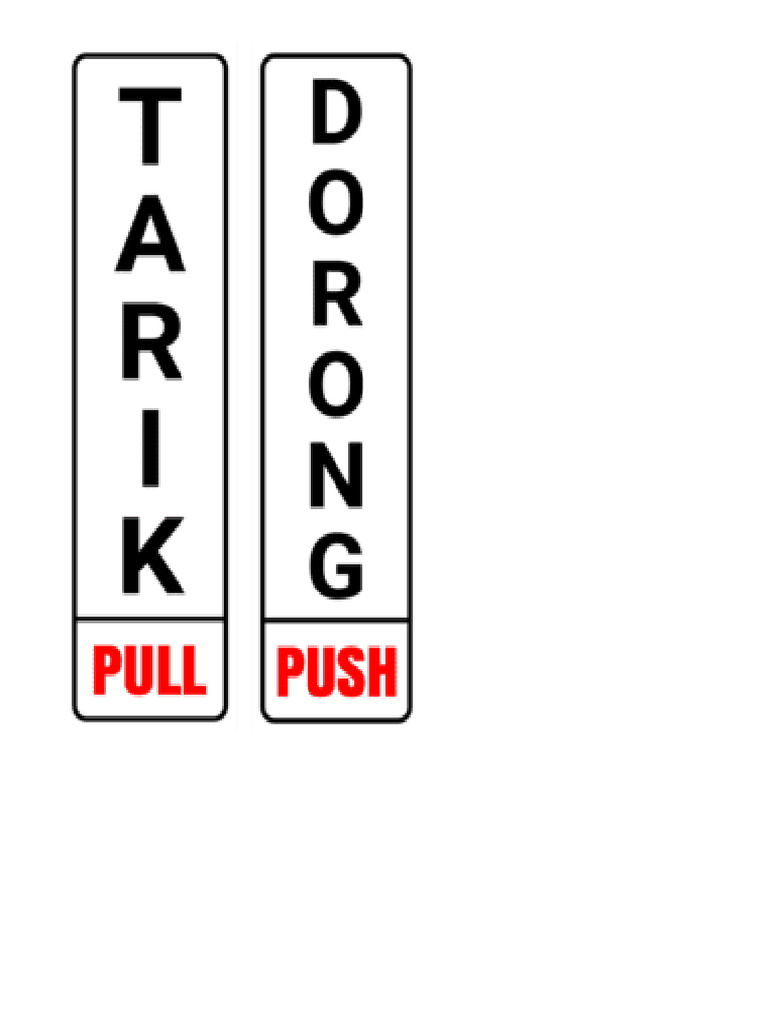 Slogan Tulisan Tarik Dorong | PDF