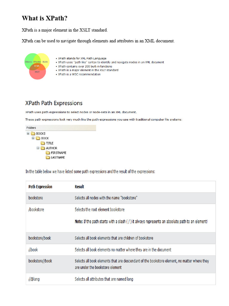 What Is XPath Xquery | PDF | X Path | Xml