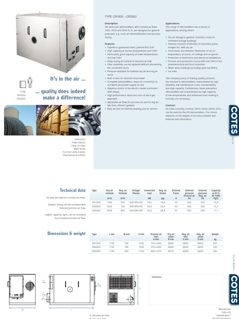 CR1500 - CR2500 - Klima-Therm | PDF | Energy Technology | Applied And ...