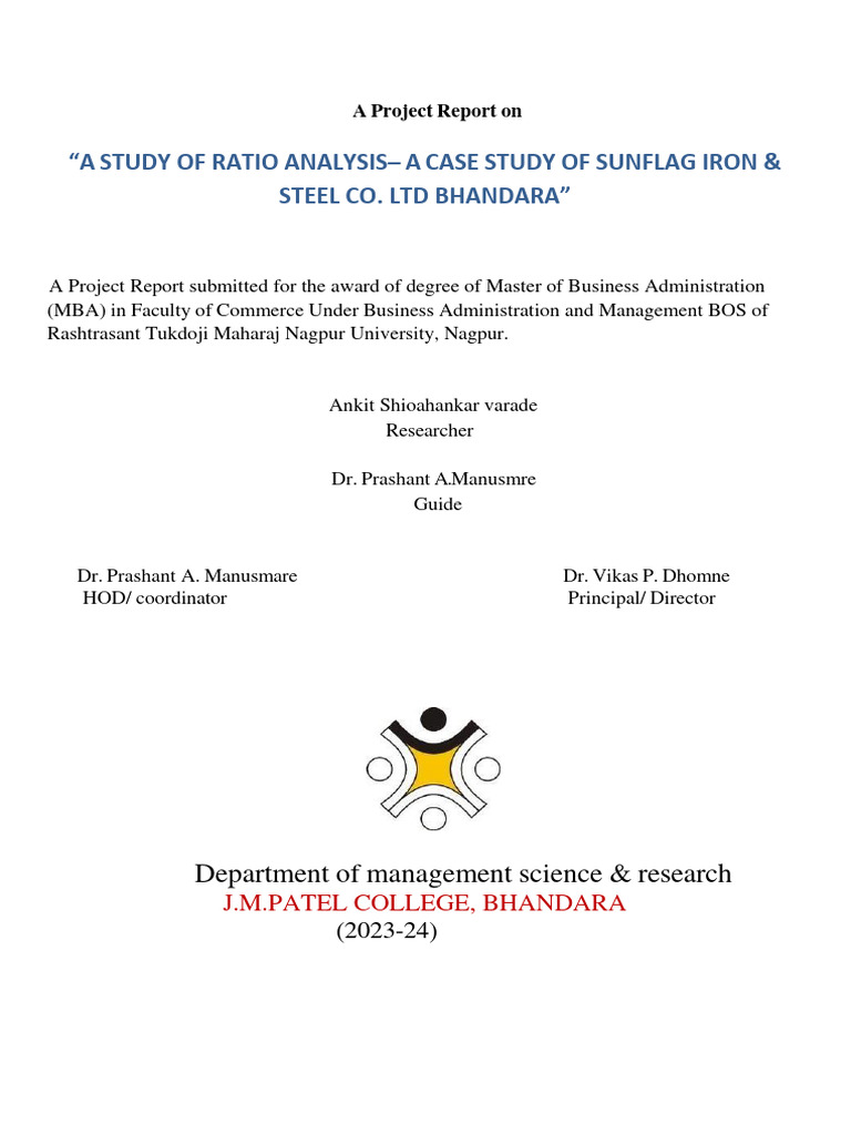 Project Report Sunflag 2024 New | PDF | Equity (Finance) | Steel