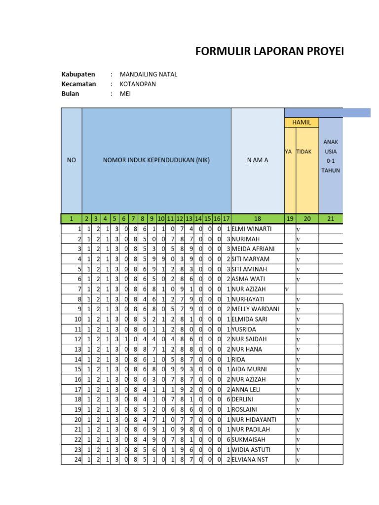 Hutadangka Form Laporan Pro PN 1000 HPK 2024 | PDF