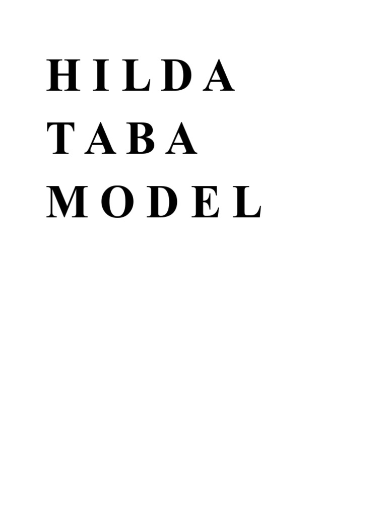 Hilda Taba Model | PDF