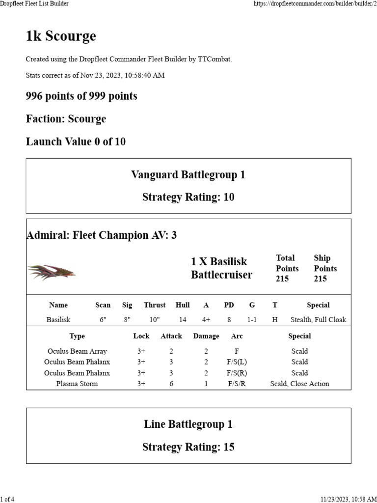 1k Scourge | PDF | Warships | Cruiser