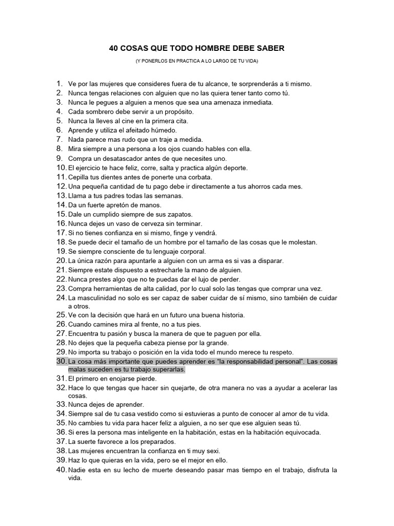 40 Claves para el Hombre Moderno | PDF | Estilo de vida