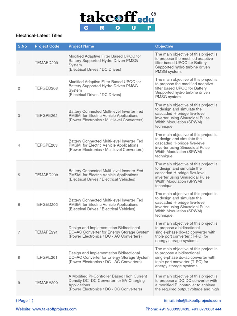 Takeoff Edu Group Electrical Title List | PDF | Power Electronics ...