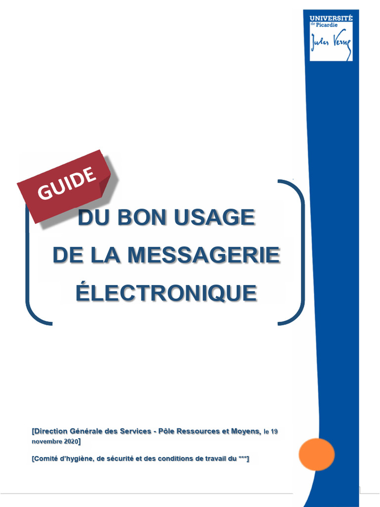 Bon usage de la messagerie électronique | PDF | la communication