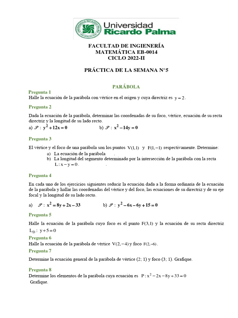 Practica Semana 5 | Descargar gratis PDF | Geometría euclidiana | Formas geométricas