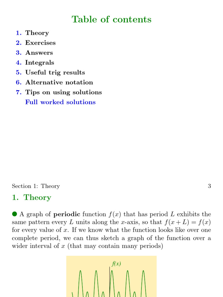 Fourier-Series-Tutorial Problem | PDF | Fourier Series | Function ... Fourier-Series-Tutorial Problem | PDF | Fourier Series | Function ...