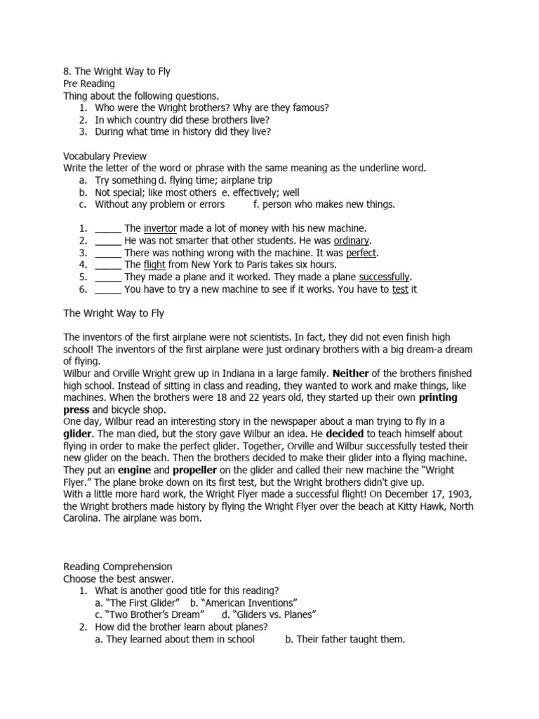 The Wright Way To Fly | PDF | Wright Brothers | Wright Flyer