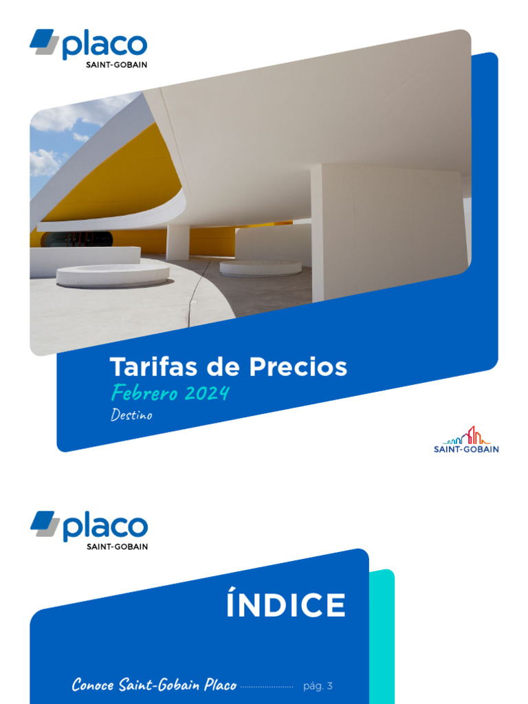 Tabela de Precos Placo 2024 02 | Descargar gratis PDF | Reciclaje | Paleta
