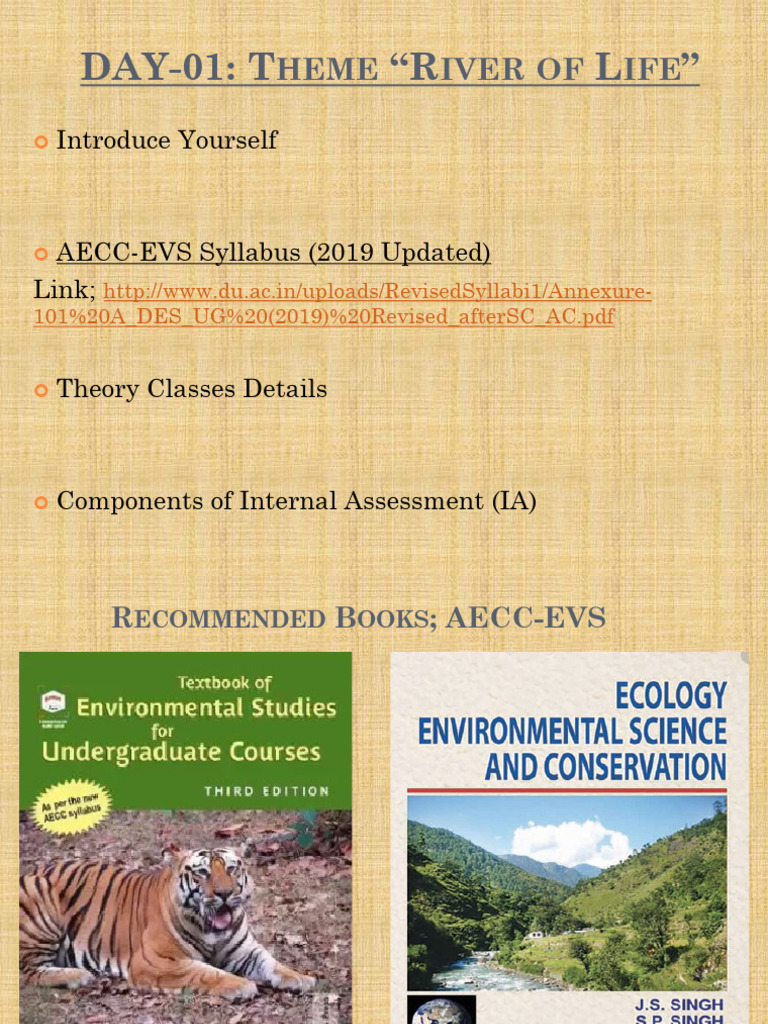 Unit 1 - Introduction AECC EVS | PDF | Sustainability | Natural Environment