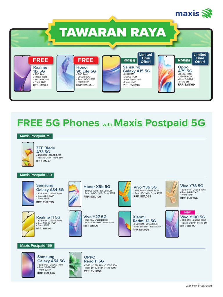 Maxis Postpaid | PDF | Consumer Electronics | Mobile Phones