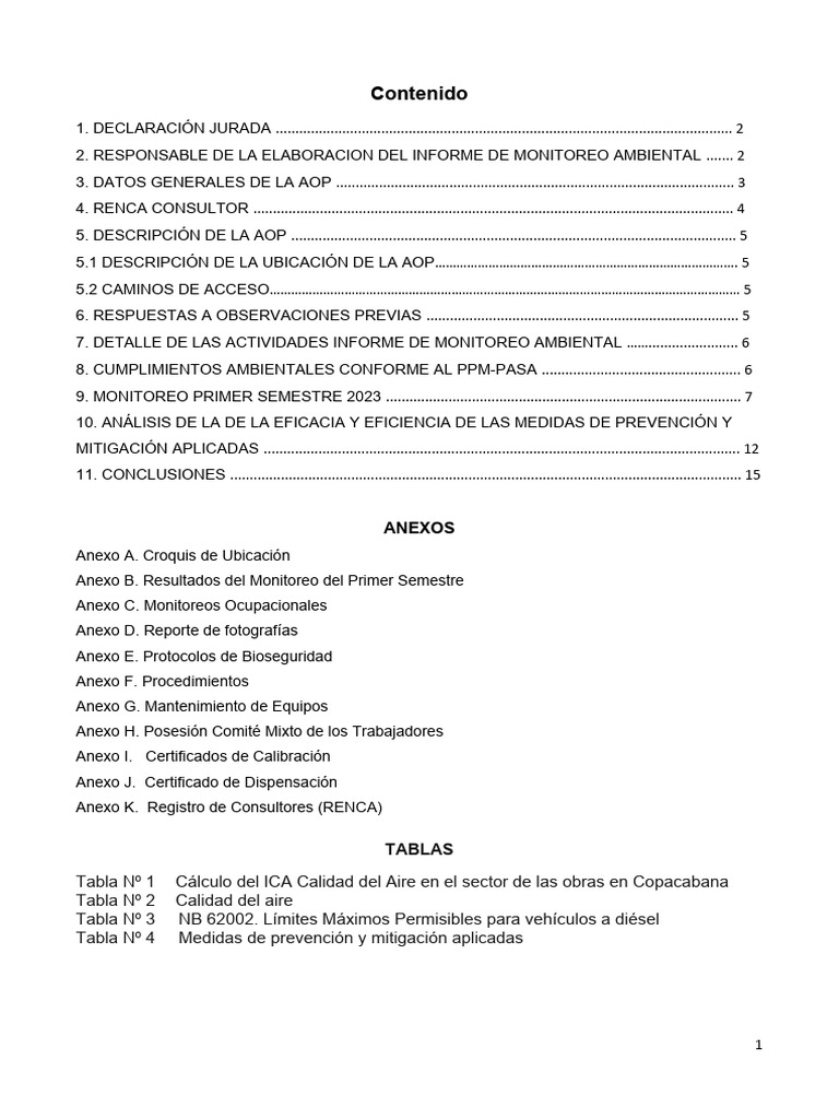 Form. Ima Sas Ptar Copa 2024 | PDF | Contaminación | ruido