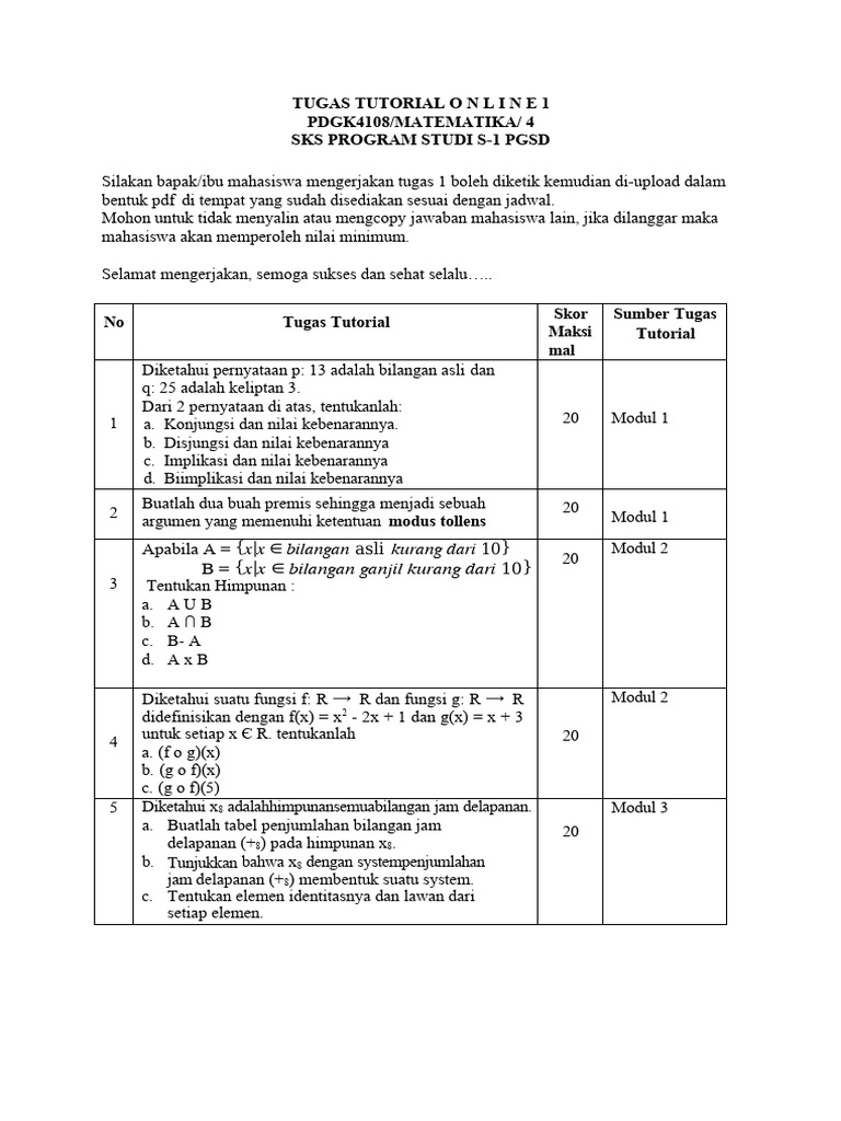 Tugas 1 MTK Shinta | PDF