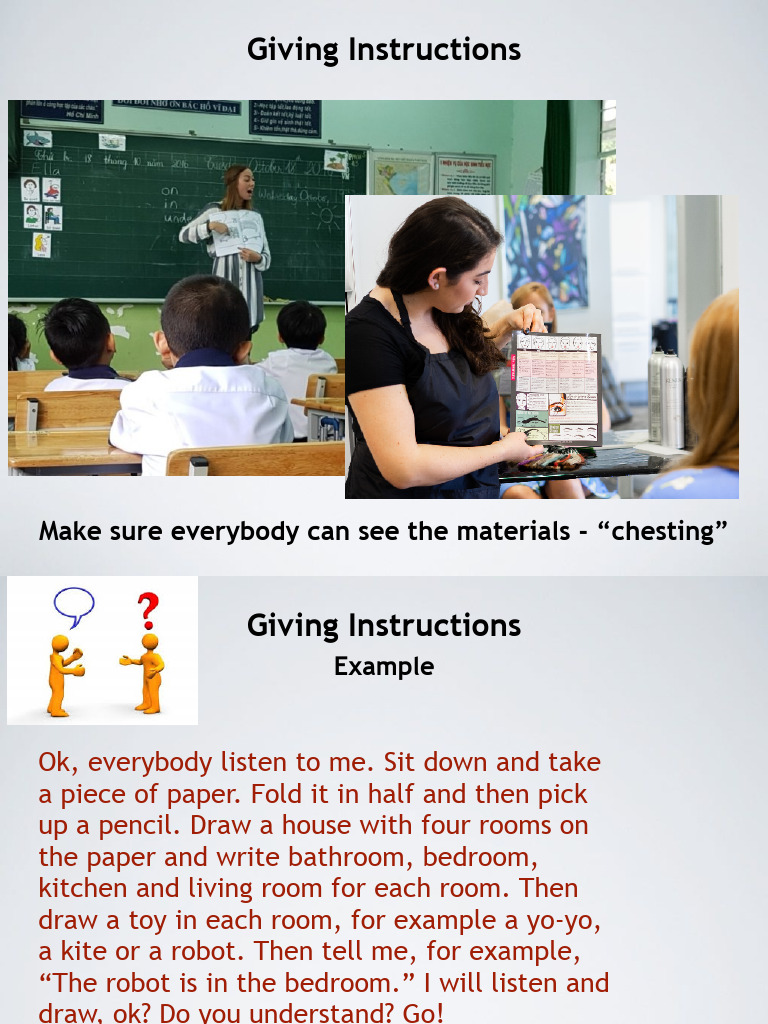 Giving Instructions | PDF | Cognition