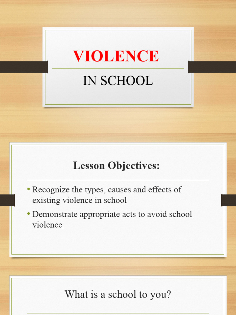 VIOLENCE Powerpoint | PDF | Bullying | Violence
