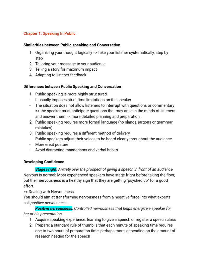 Note Public Speaking | PDF | Libraries | Public Speaking