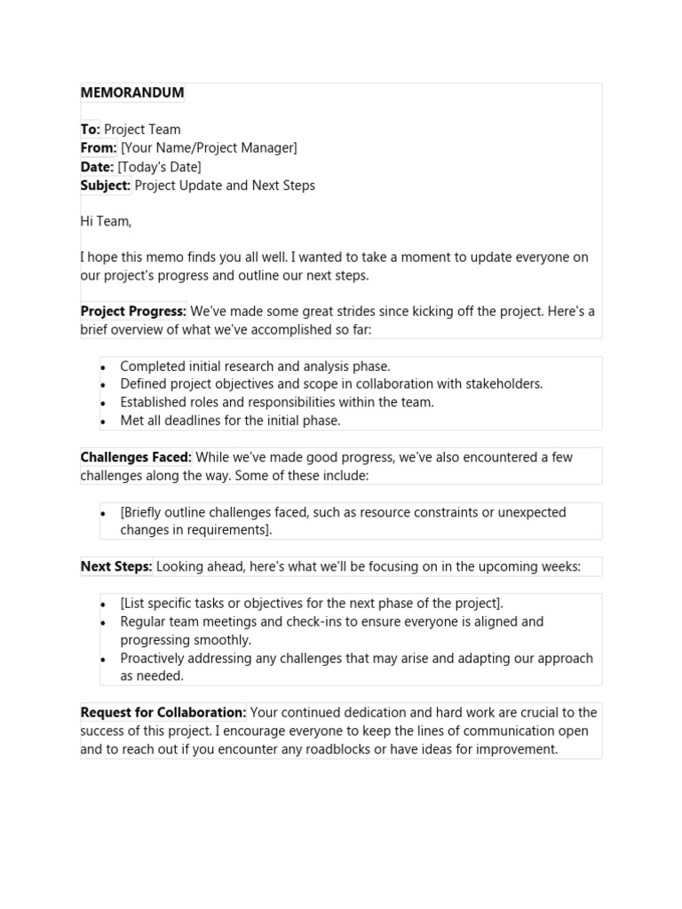 Memo Sample 4 | PDF