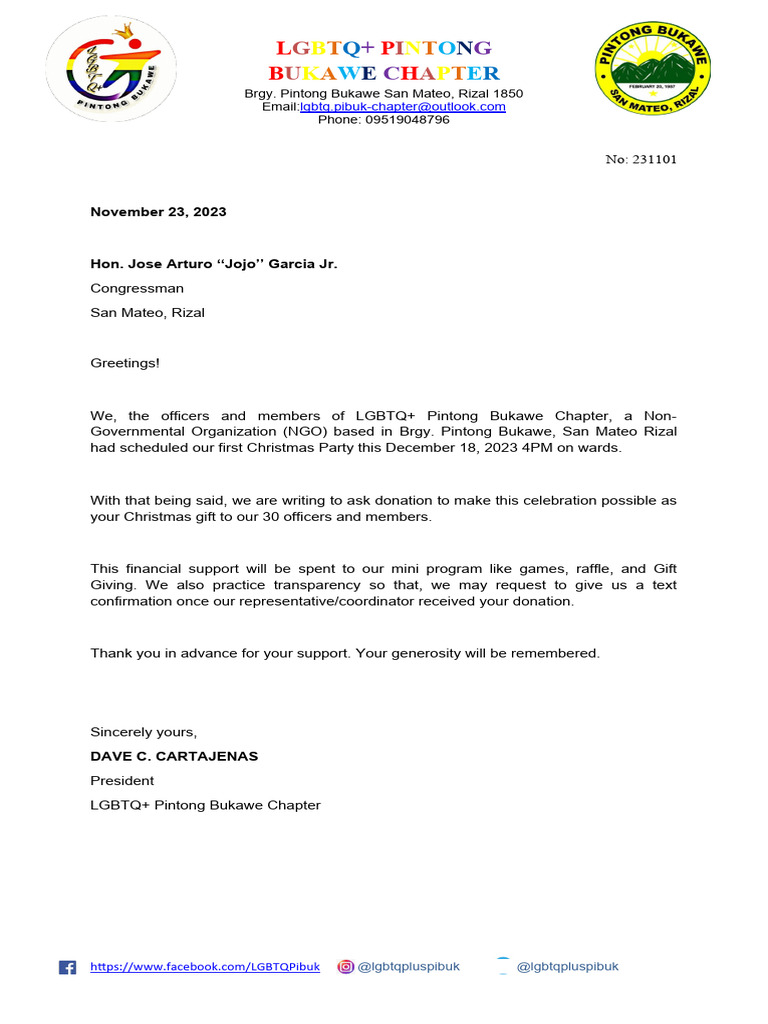 Solicitation For Xmas Party | PDF | Christmas | Simple Living