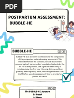 BUBBLE-HE Assessment | PDF | Breastfeeding | Postpartum Period