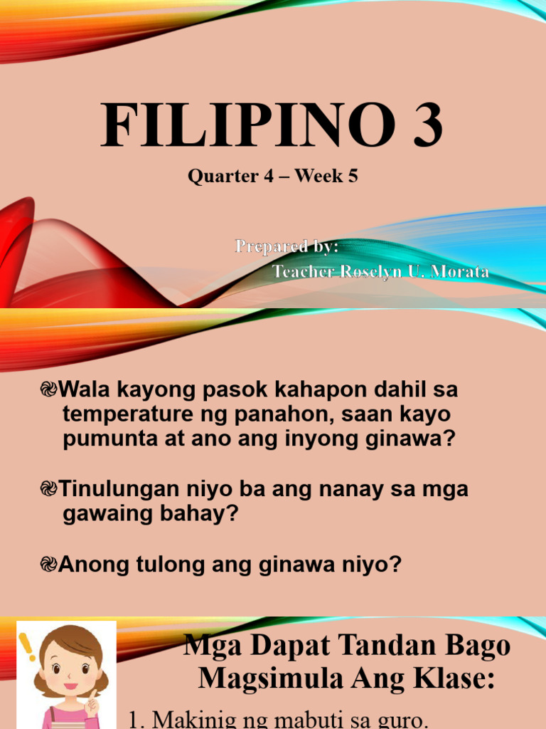 Filipino 3 Co | PDF