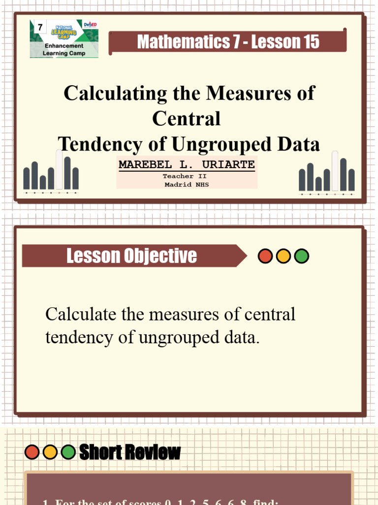 NLC-MATH-7-Lesson-15_MLUriarte (1) | PDF | Mean | Probability Distribution