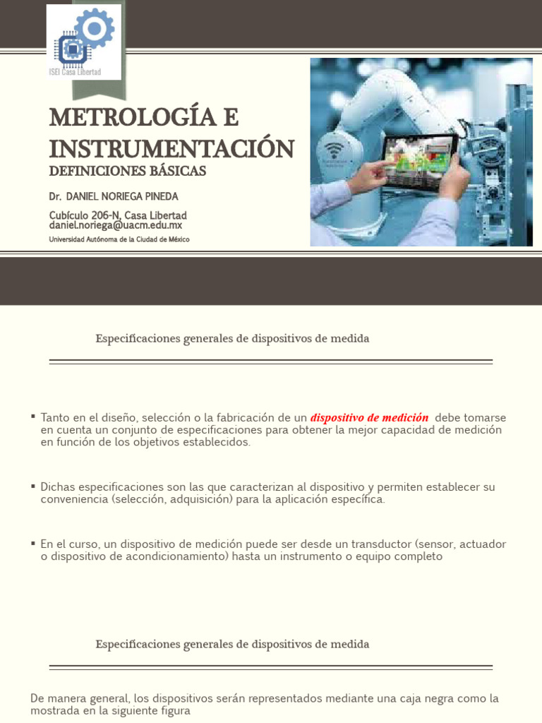Metrologia Conceptos Basicos Parte 1 | PDF | Medición | Metrología
