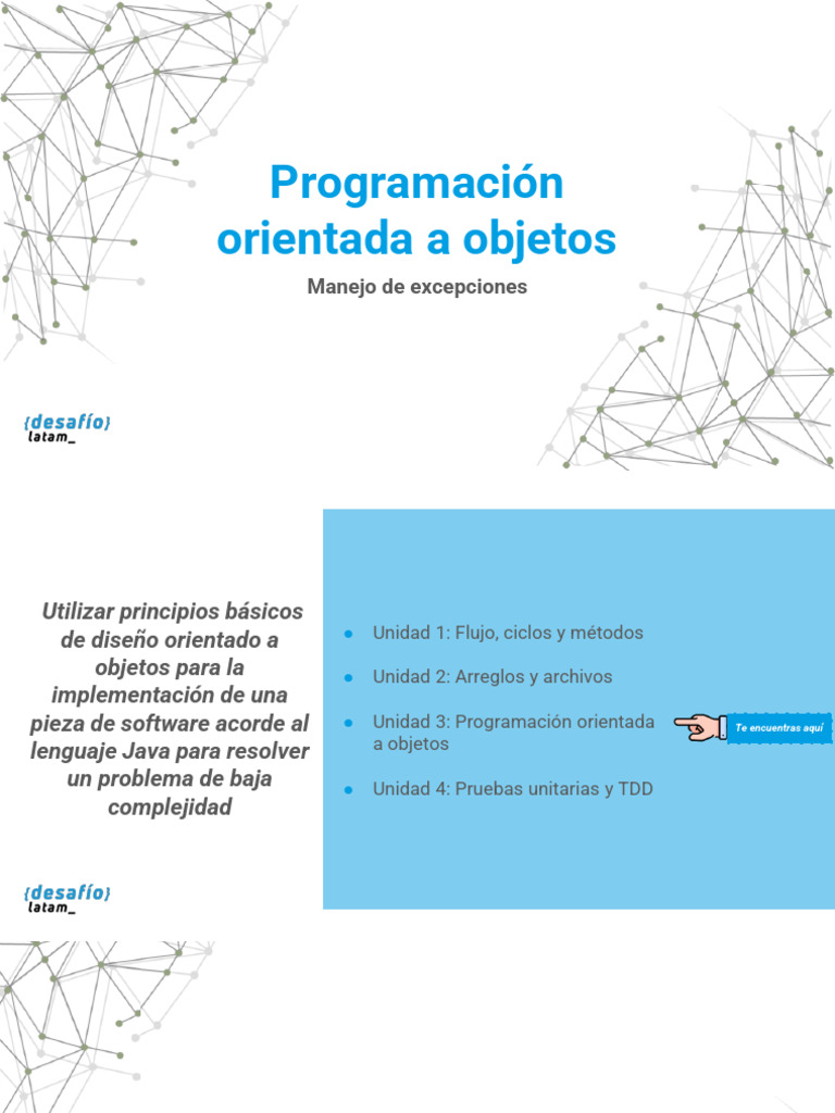 Presentación - Manejo de Excepciones | PDF | Java (lenguaje de programación) | Programación de ...
