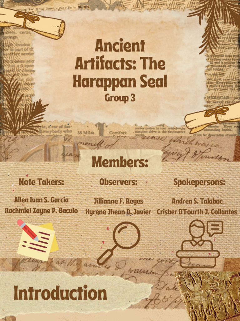 Harappan Seal Group 3 | PDF