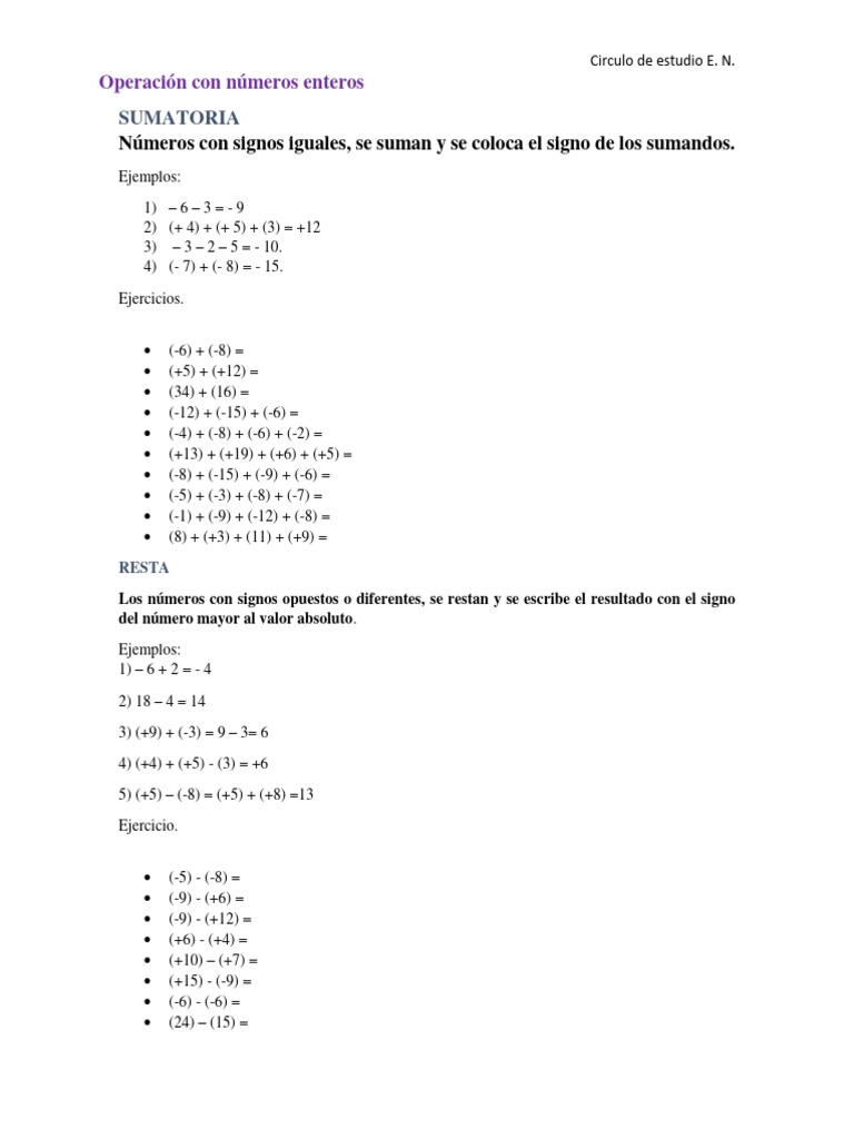 Ejercicios LEYDESIGNOS | PDF | División (Matemáticas) | Álgebra abstracta