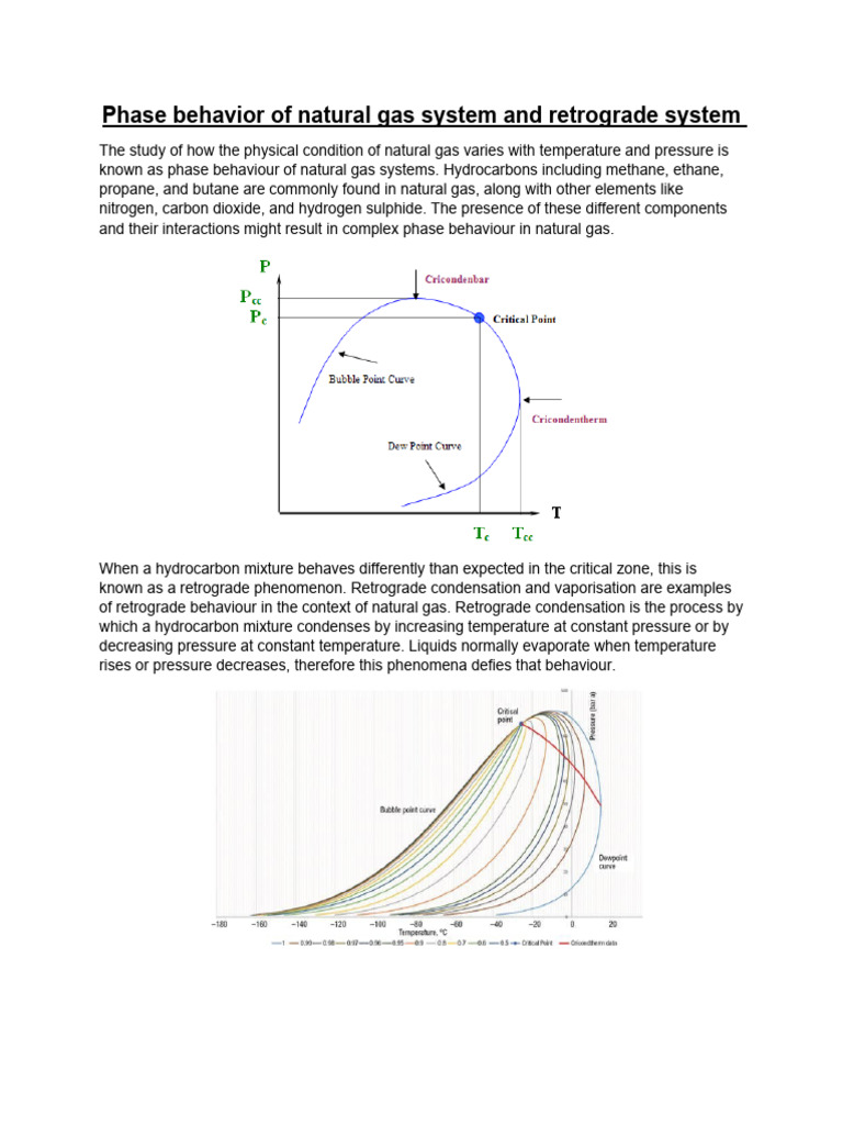 61 Phase behavior of natural gas system and retrograde system | PDF