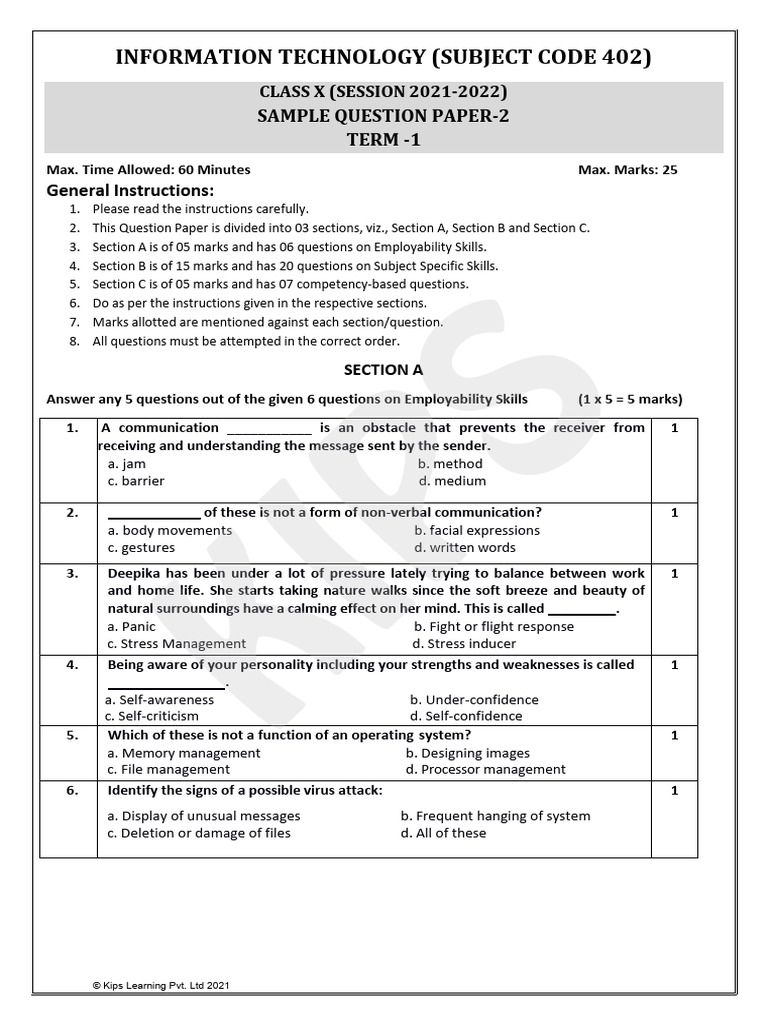 402 Information Tech SQP2 T1 ClassX | PDF | Spreadsheet | Microsoft Excel