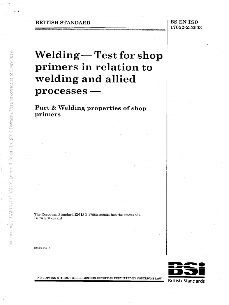 BS EN ISO 17652-2-2003 | PDF