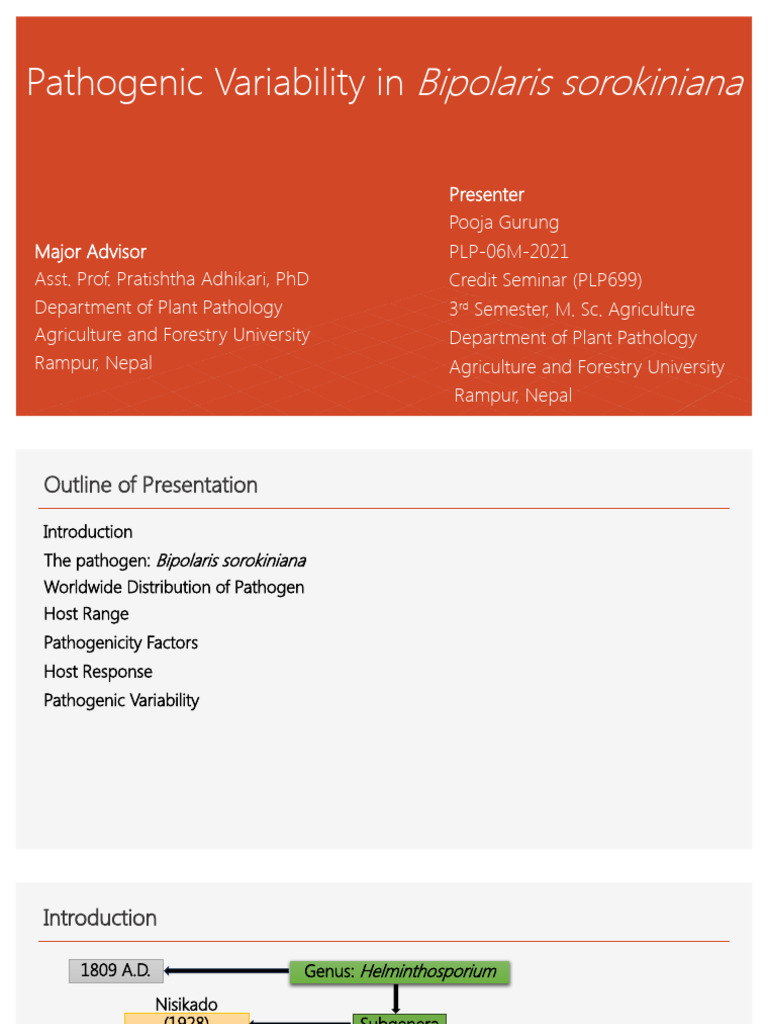 Bipolaris sorokiniana Pathogenicity | PDF | Ploidy | Fungus