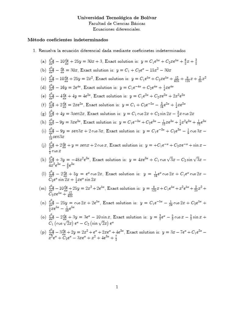 Ejercicios Complementarios 3.3 | PDF