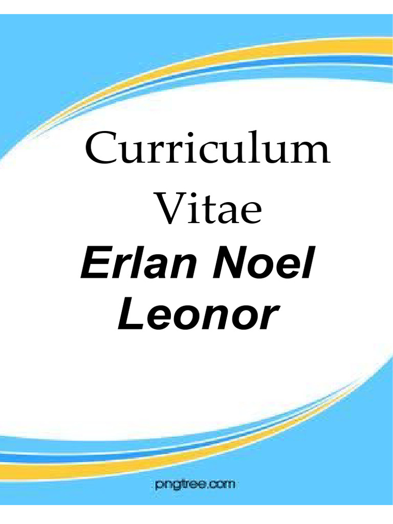 Currículum Vitae de Erlan Noel Leonor | PDF