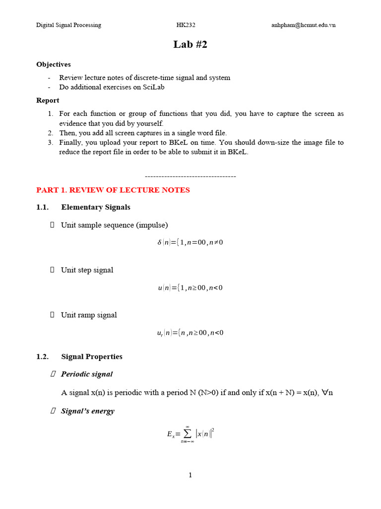 DSP Lab02 | PDF | Digital Signal Processing | Signal Processing