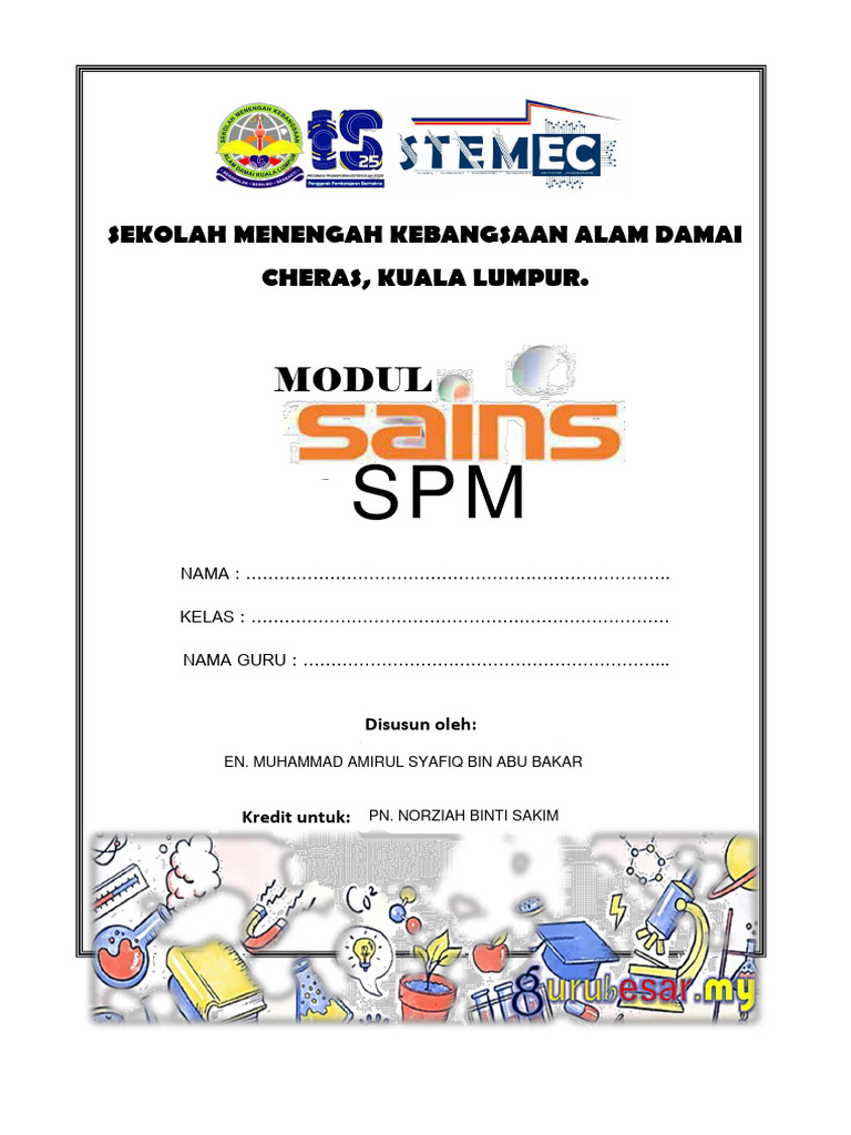 COVER MODUL Sains SPM | PDF