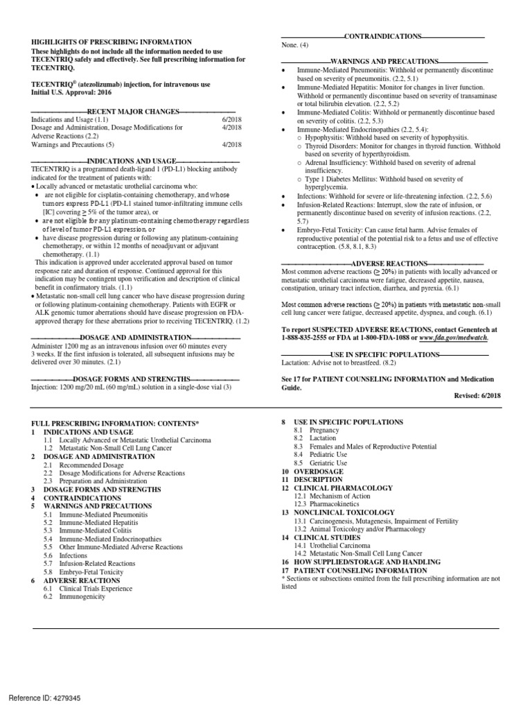 HIGHLIGHTS OF PRESCRIBING INFORMATION | PDF | Medical Specialties ...
