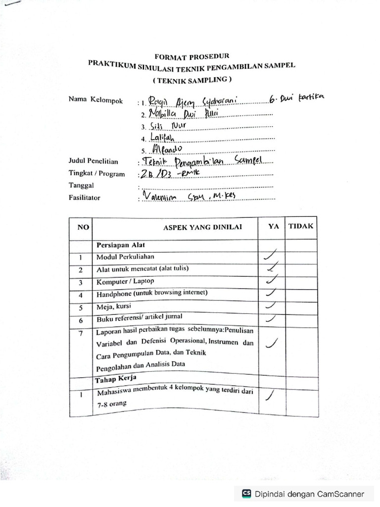 Nilai Prak 6 Metopel Ajeng | PDF
