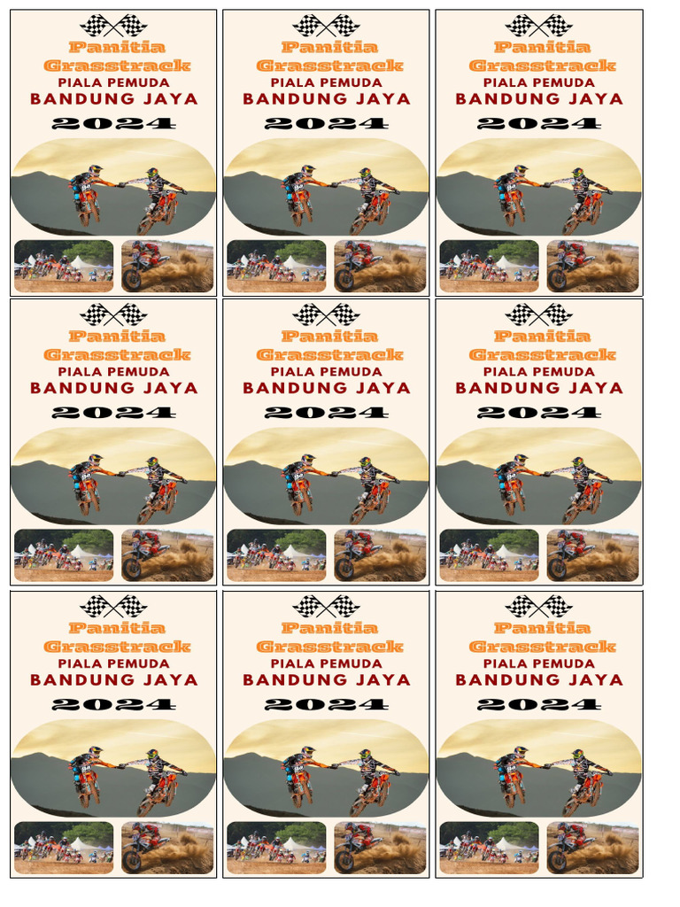 Bet Panitia Grasstrack | PDF