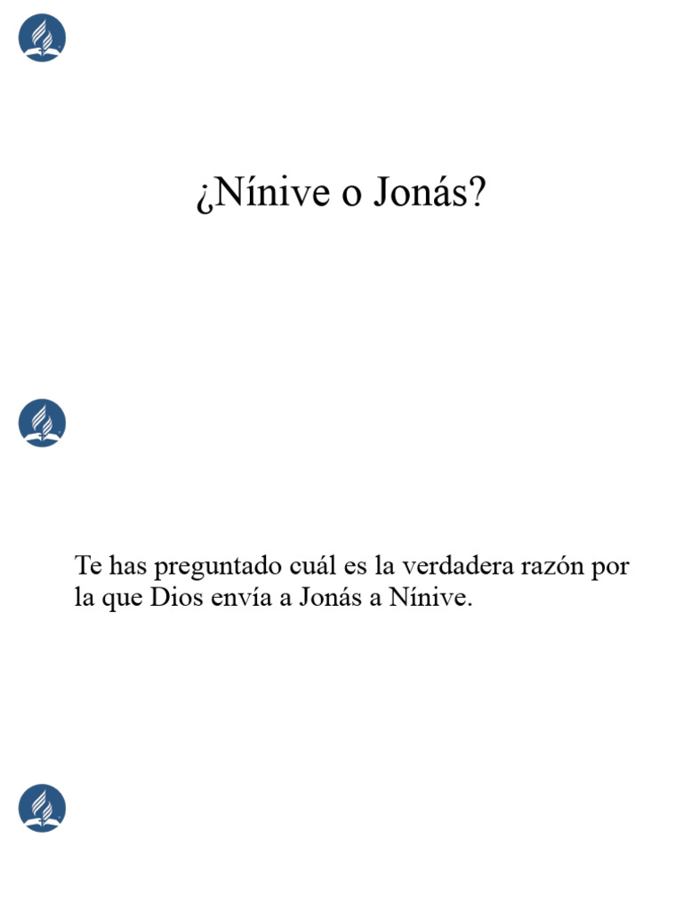 La misión de Jonás en Nínive | PDF | Jonás | Gracia divina
