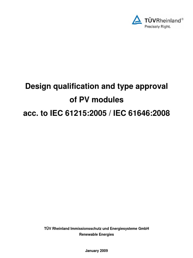 IEC 61215 61646 en | PDF | Thin Film Solar Cell | Photovoltaics