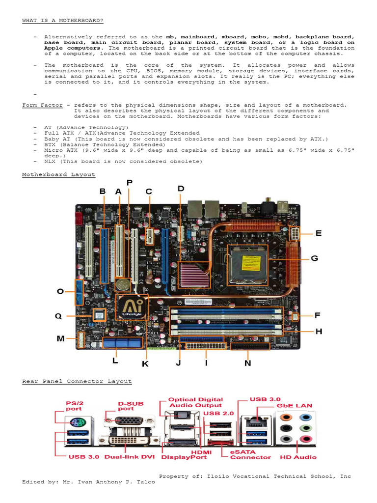 Lesson 2 Motherboards Update | Download Free PDF | Bios | Read Only Memory